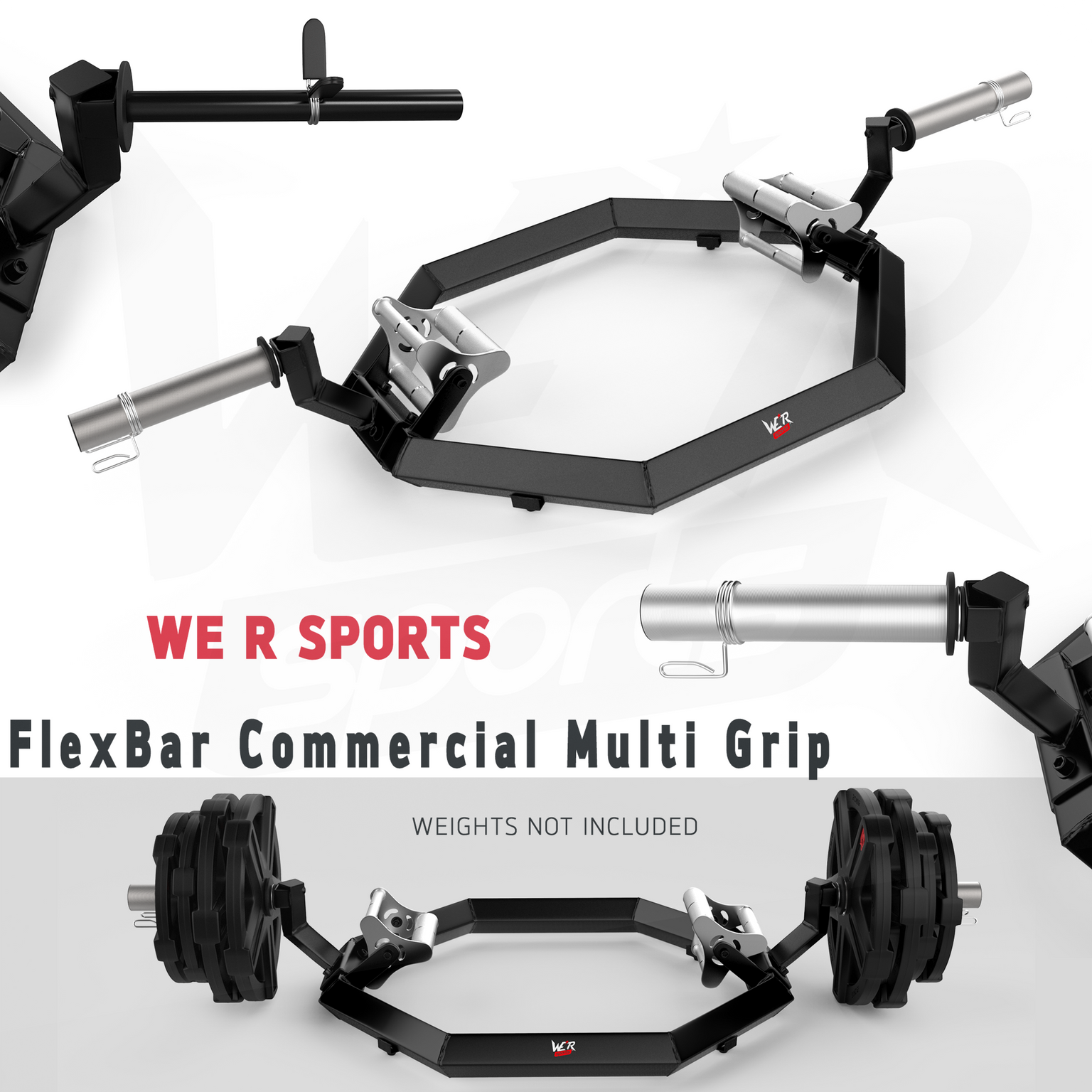 Multi Handle Grip Triceps Bar 2" BLACK