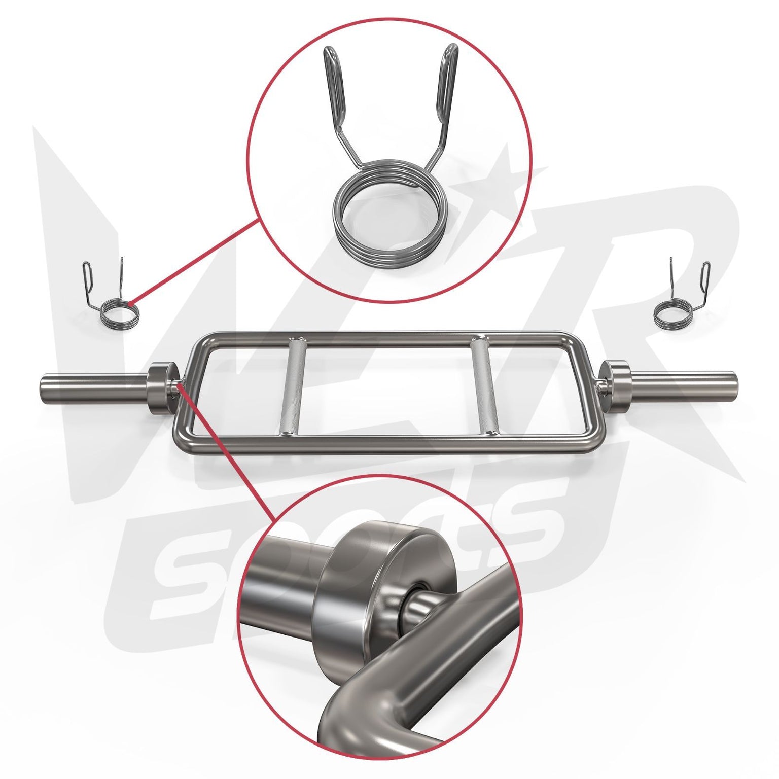 Multi Handle Grip Triceps Bar 2" BLACK